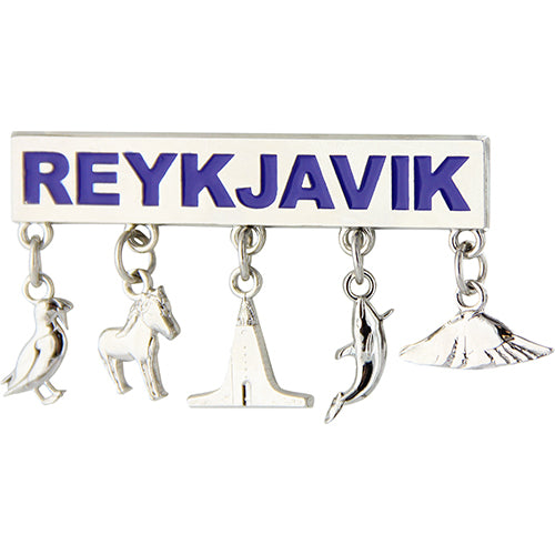 Magnet w. charms REYKJAVIK – Shopicelandic