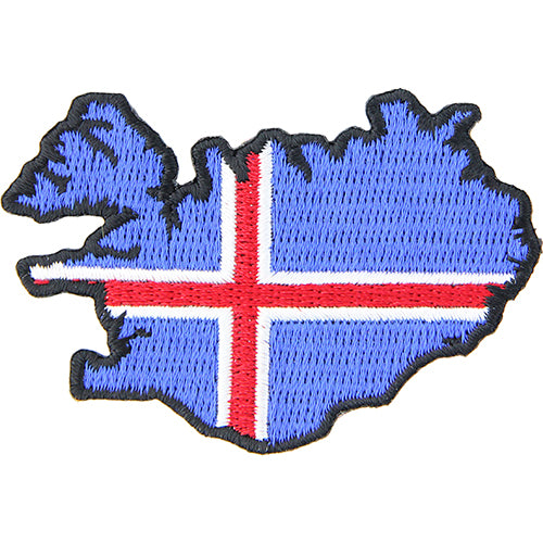 Embraided badge map&flag – Shopicelandic