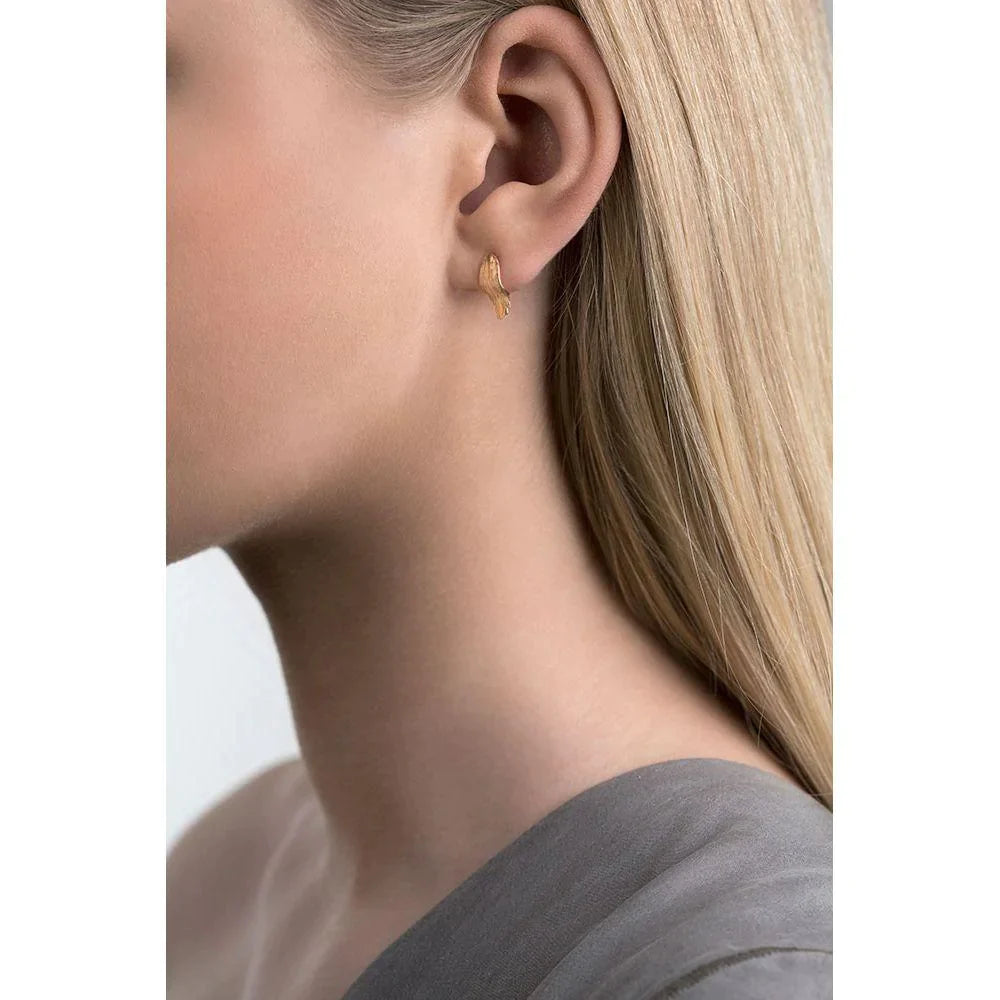 RAVEN EARRINGS golden – Shopicelandic