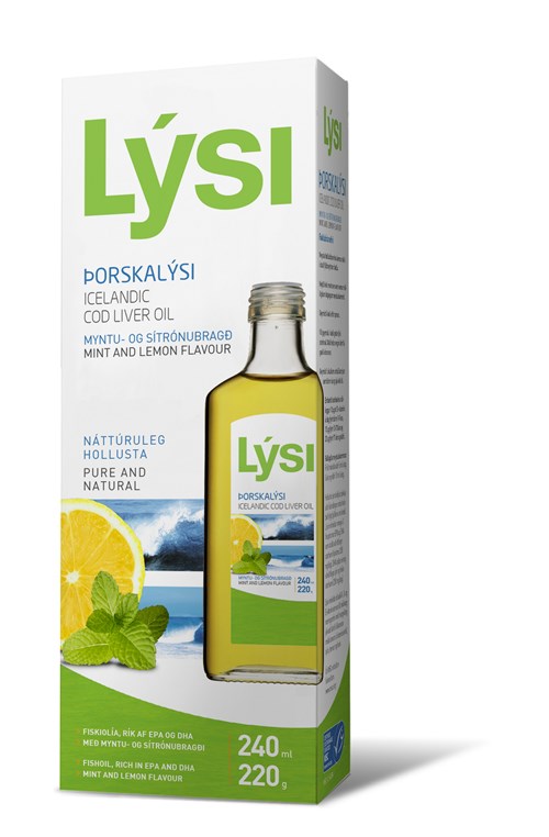 Cod Liver Oil Mint & Lemon (240ml) – Shopicelandic